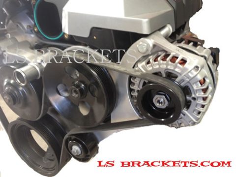 Camaro LS L99 LS3 Alternator Bracket 38 Billet | LS Brackets